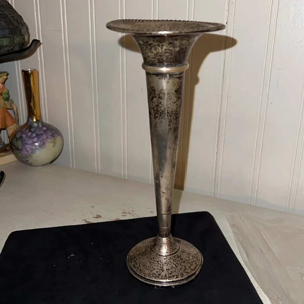 Accents | Antique Sterling Silver Flower Vase 8 Stamped Makers Mark ...
